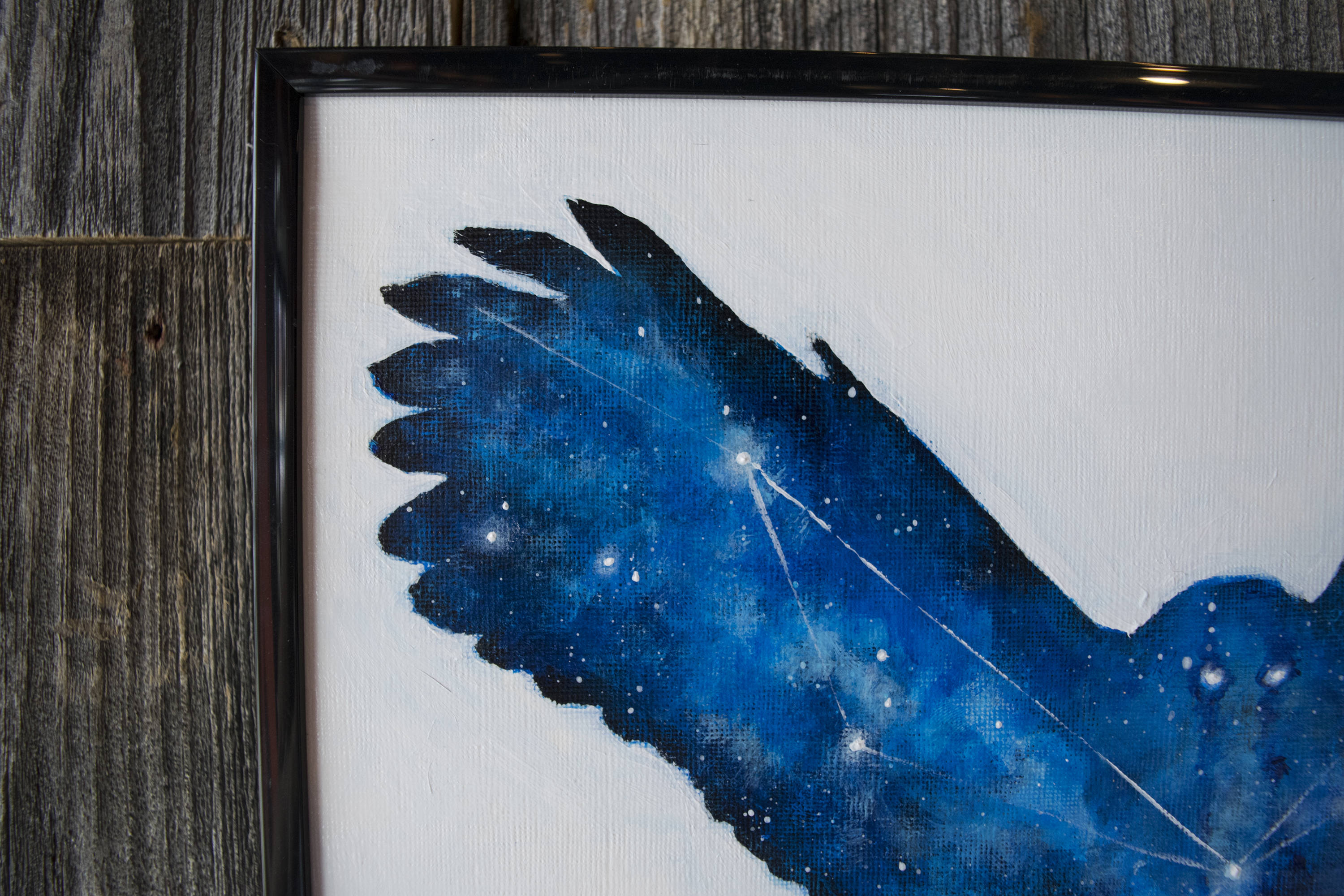 Owl Painting | Owl Constellation | Owl Wall Art | Space Owl | Cosmic ...