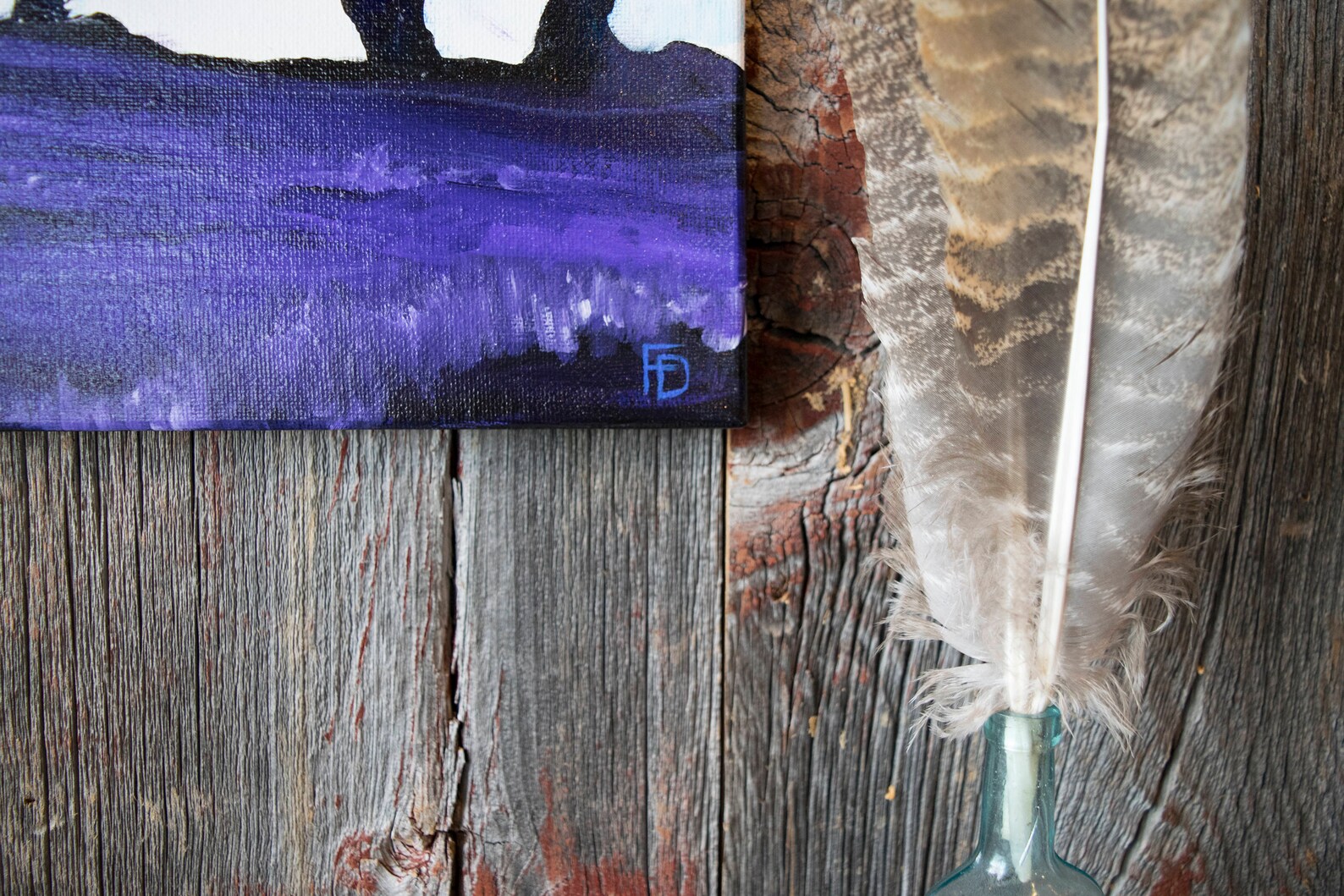 Wolfpack Painting | Lunar Phases | Moon Phase Painting | Wolf Canvas ...