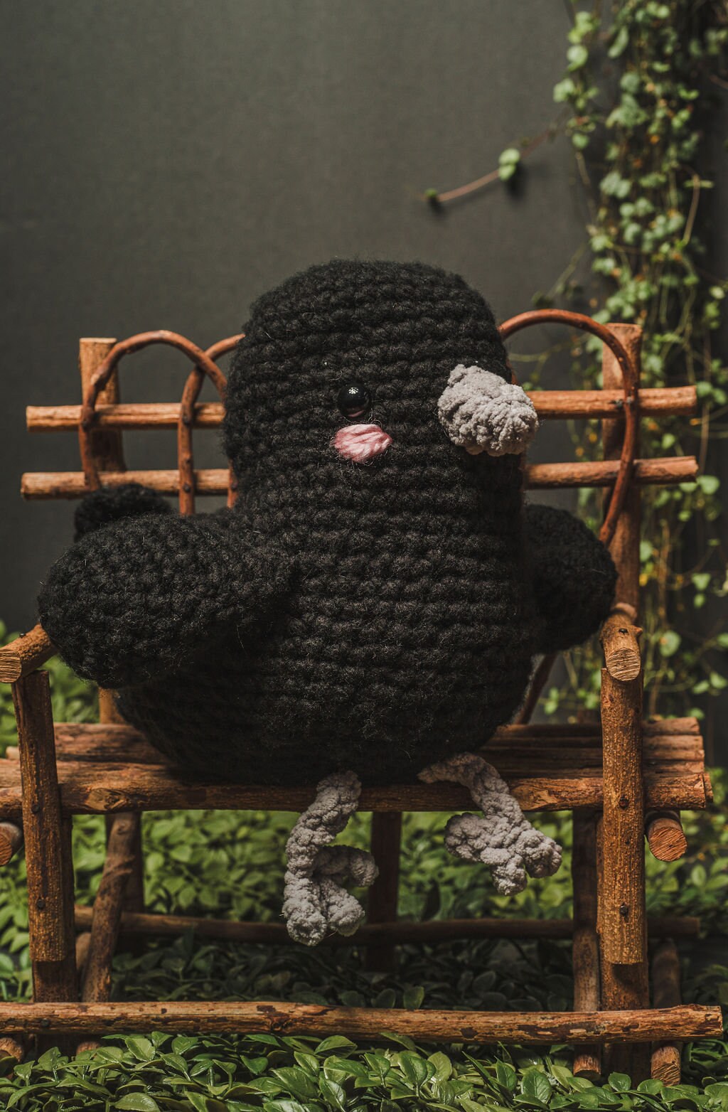 Matilda the Crow Crochet Plush - Handmade Crow Plush Toy - Cute & Soft ...