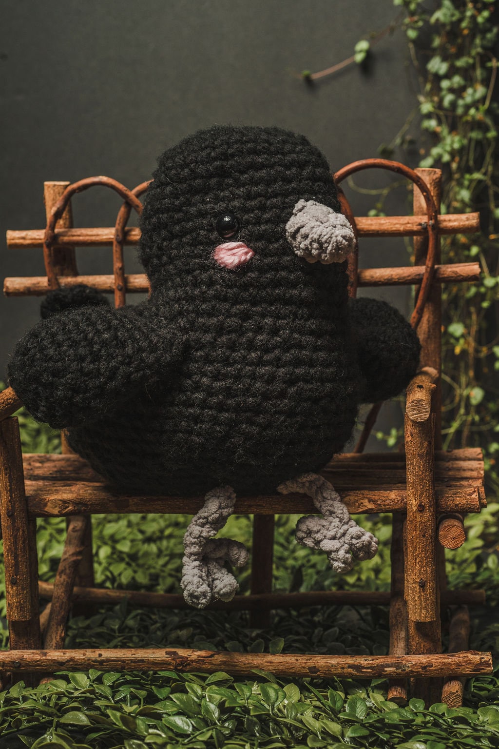 Matilda the Crow Crochet Plush - Handmade Crow Plush Toy - Cute & Soft ...