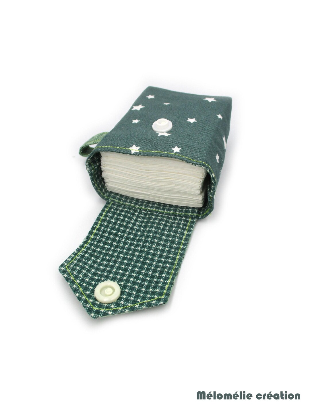 Handkerchief Pouch, Khaki, for Small Handkerchiefs, Cotton Fabric ...