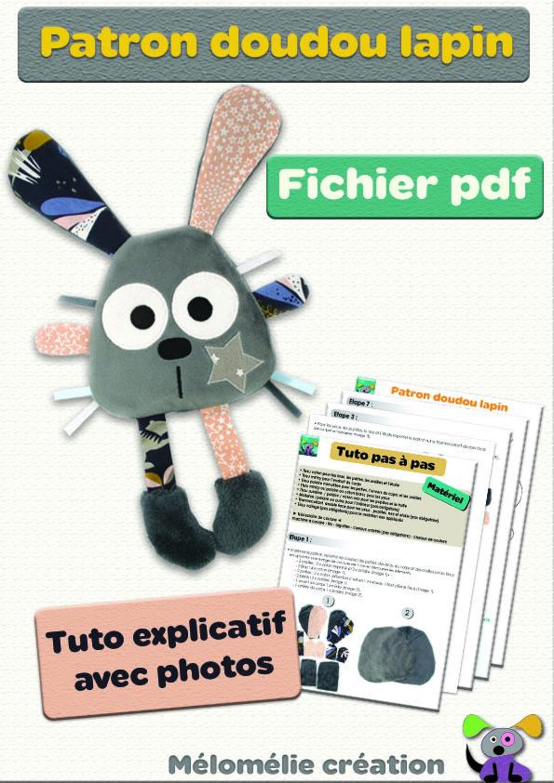 Bunny Soft Toy Pattern, With Step-by-step Tutorial and Photos - Etsy