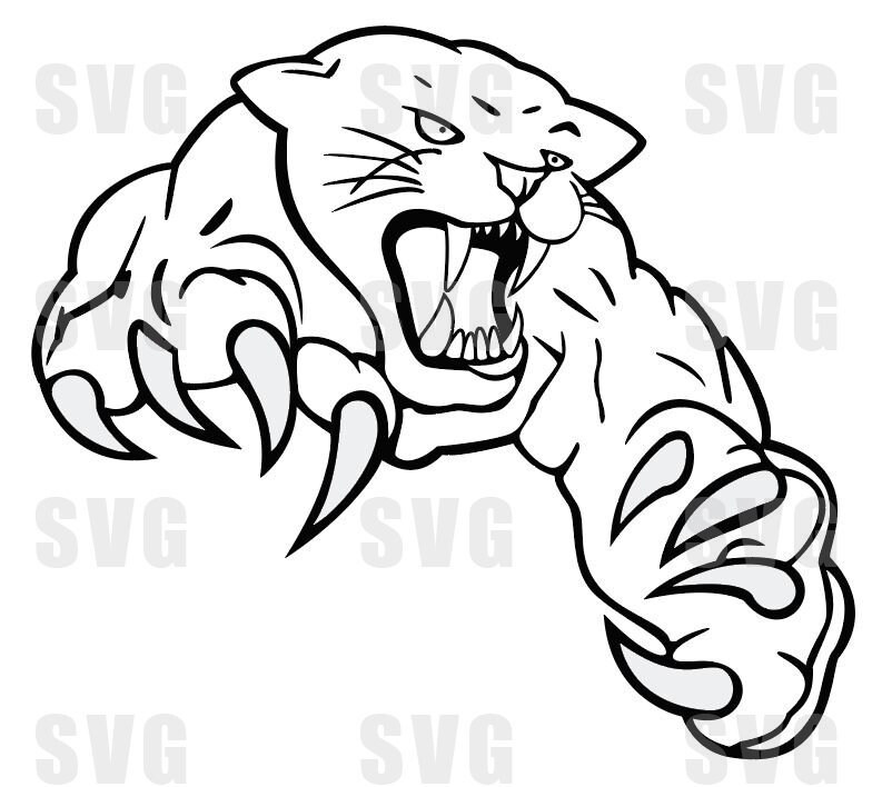 Panther SVG and Ai Digital Download. Great for Shirts, Decals, and ...