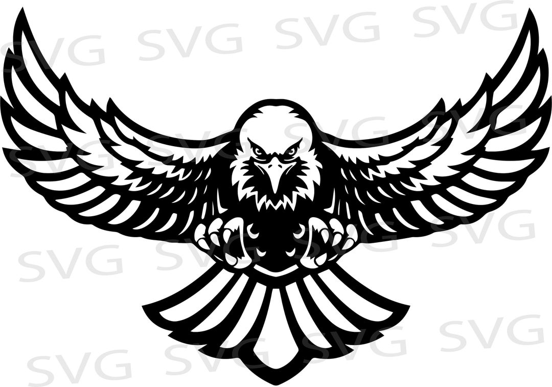 Eagle Mascot SVG and Ai Digital Download. Great for Shirts, Decals, and ...