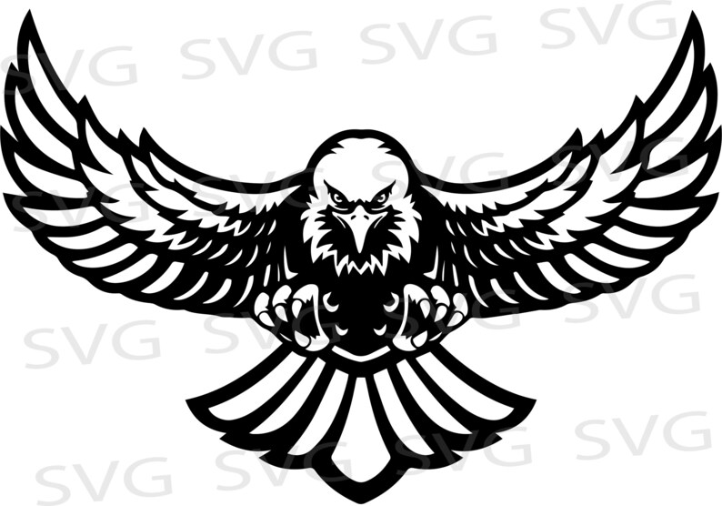 Eagle Mascot SVG and Ai Digital Download. Great for Shirts, Decals, and ...