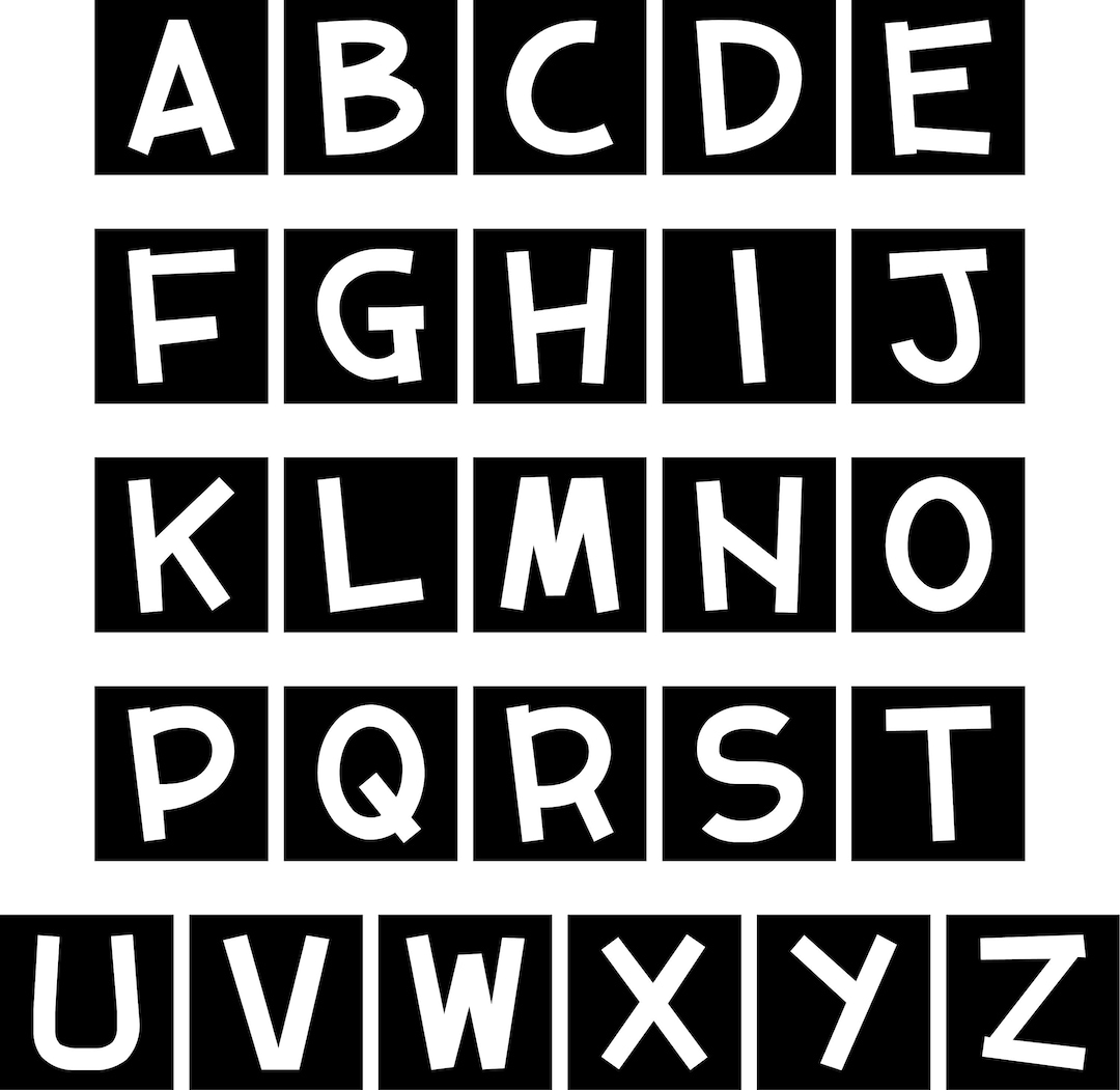 Square Cube 2 Alphabet SVG and Ai Digital Download. Great for Shirts ...