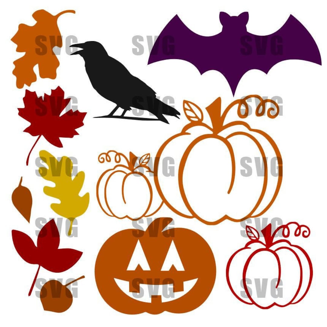 Halloween, Fall, Autumn SVG and Ai Digital Download. BUNDLE PACK! Great ...