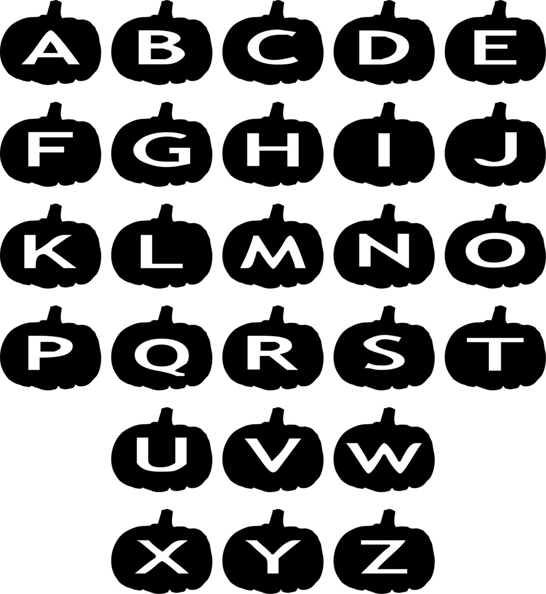 Pumpkin Spice Alphabet SVG and Ai Digital Download. Great for Shirts ...