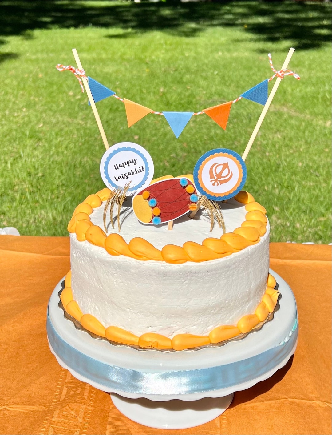 Vaisakhi Cake Banner / Sikh Cake Decorations / Vaisakhi Party Decor - Etsy