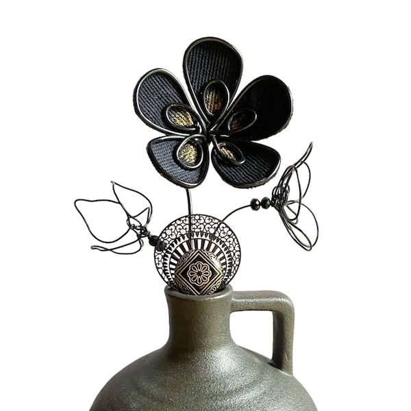 Black Wire Vase - Etsy