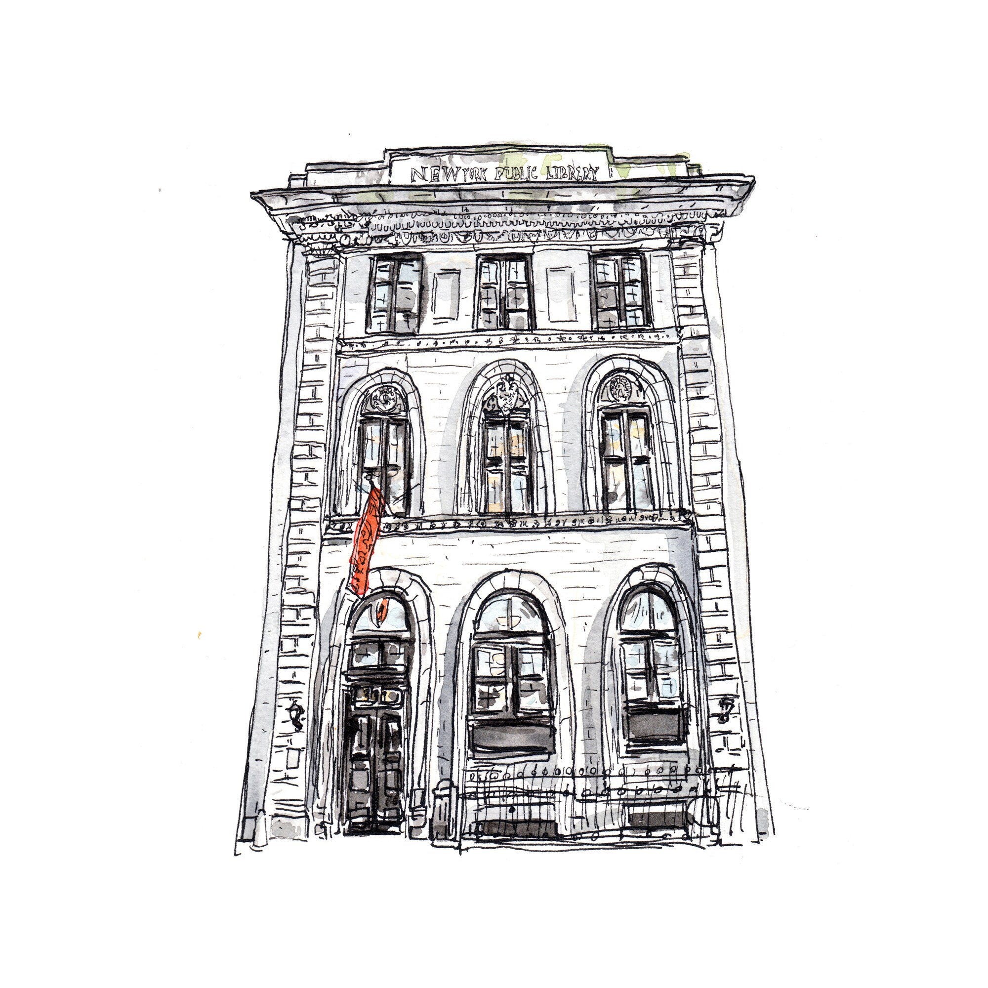 Library Building Drawing