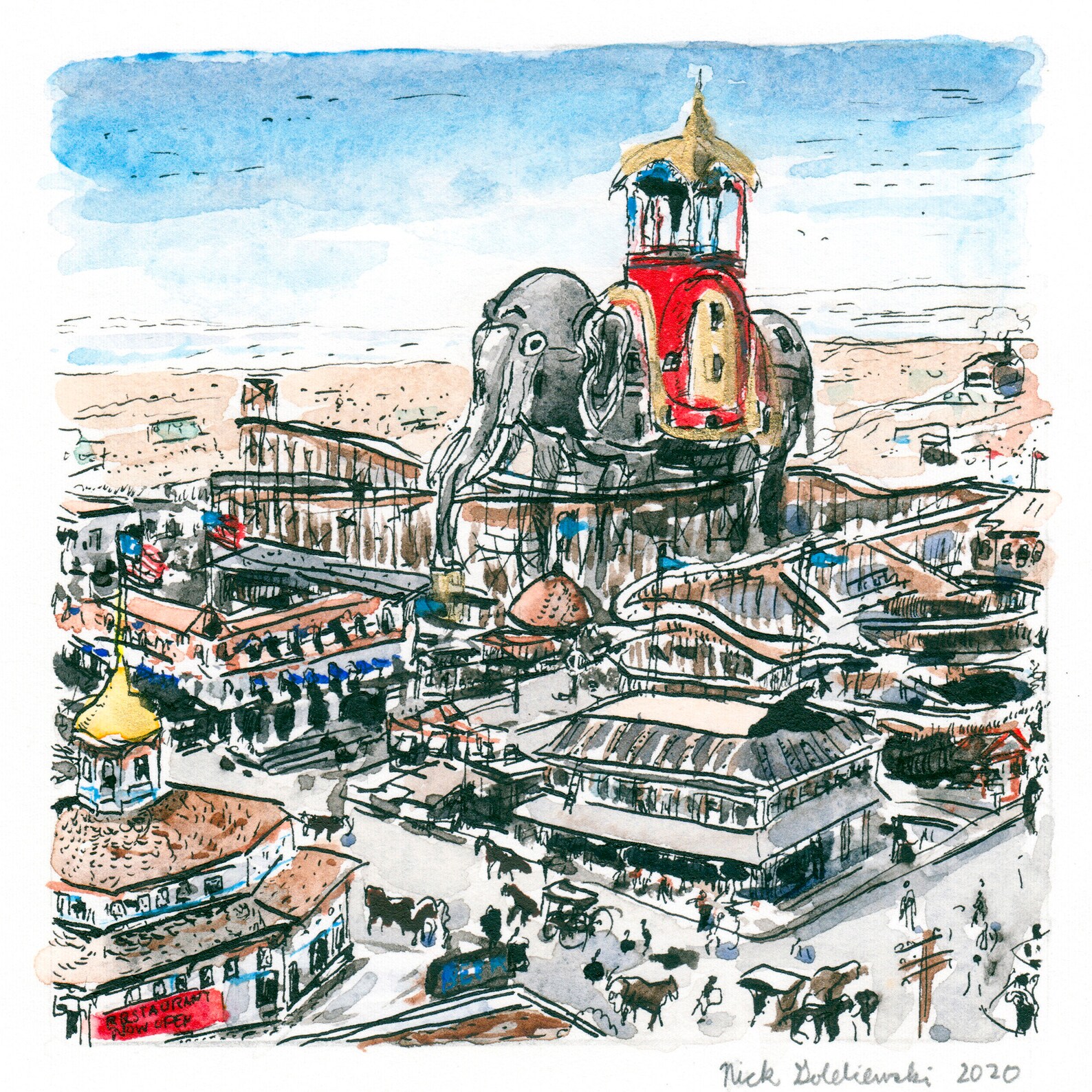 The Elephantine Colossus | Coney Island | Archival Print of a ...