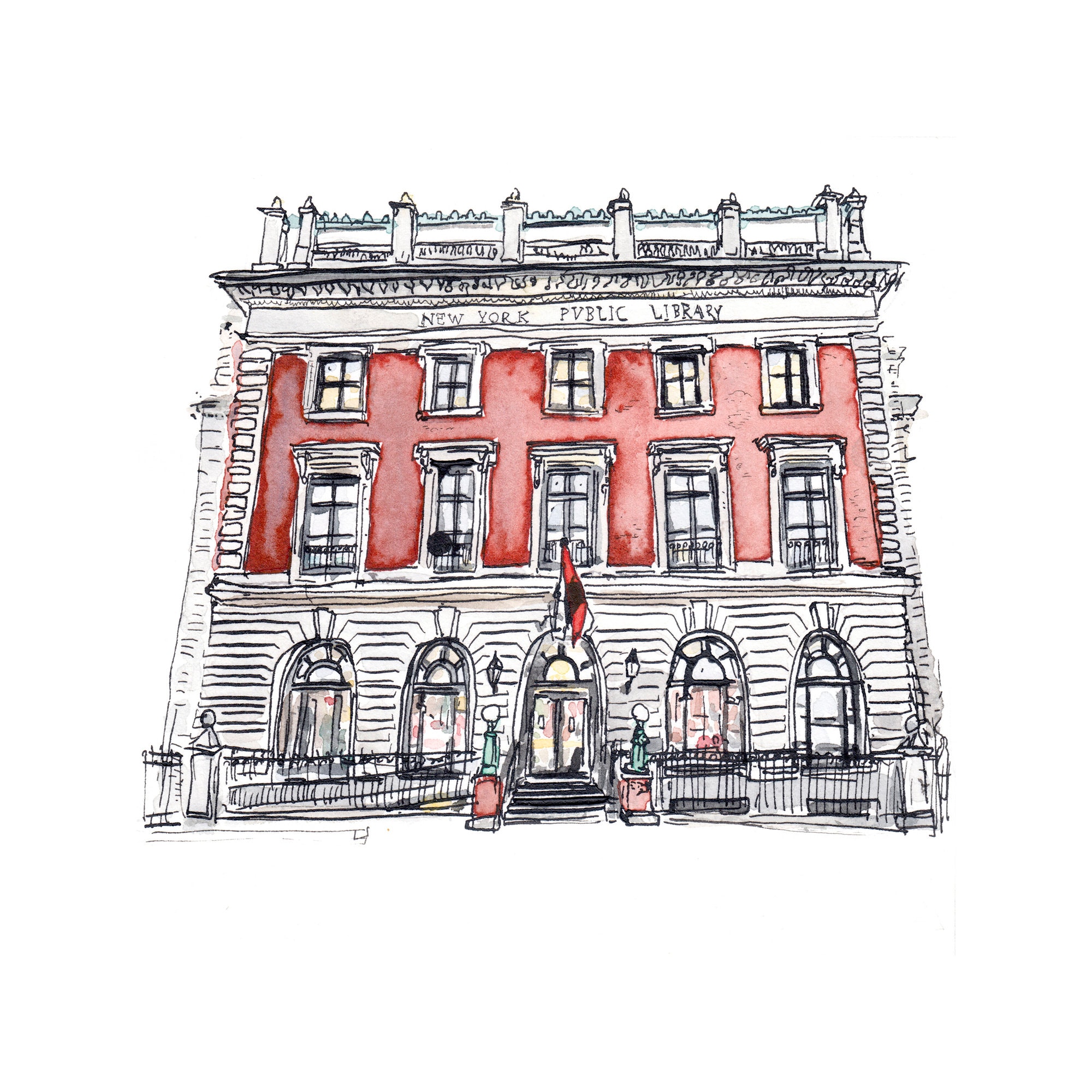 Library Building Drawing