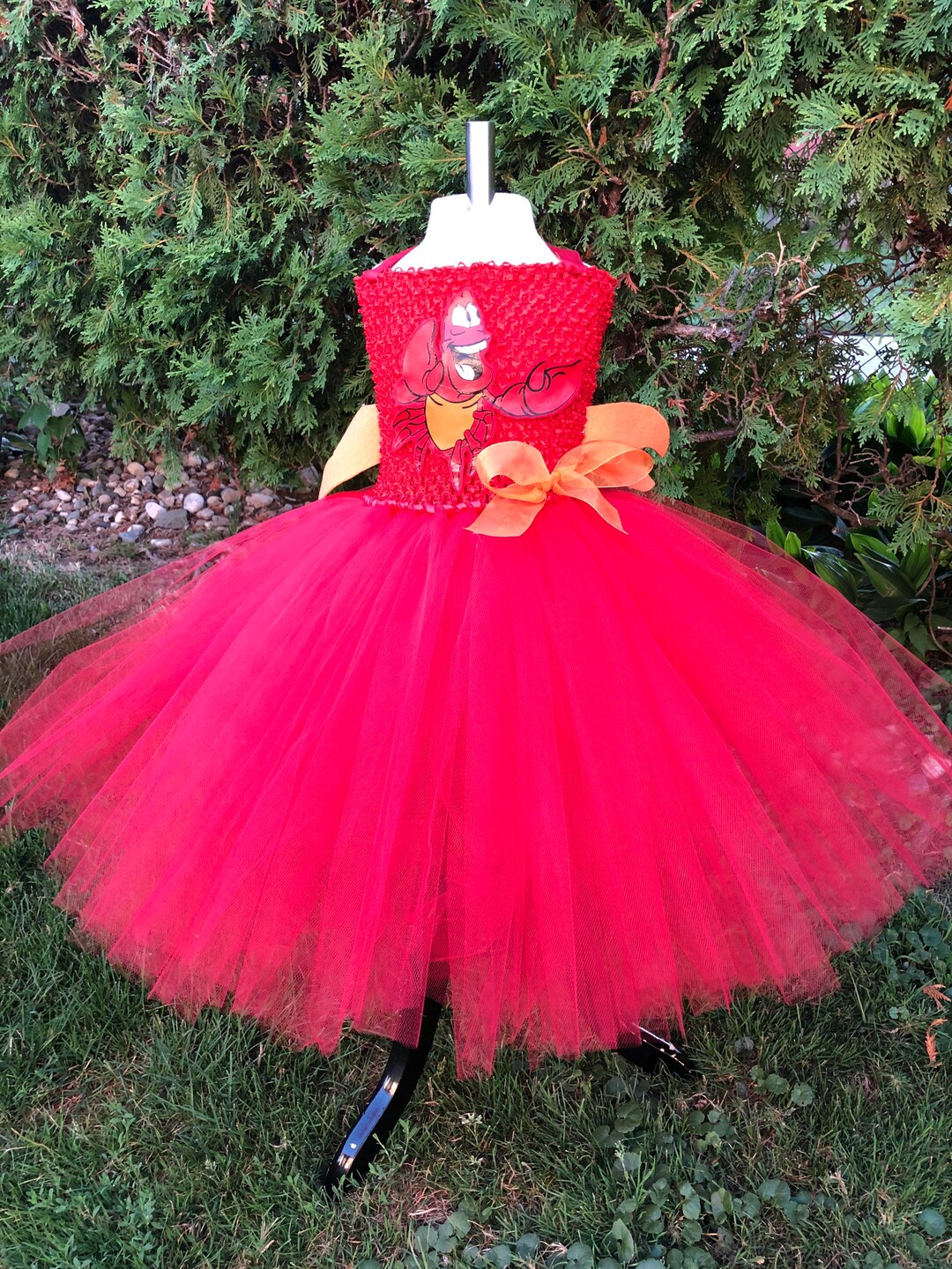 Sebastian Crab Tutu Dress: the Little Mermaid Costume, Halloween Outfit ...