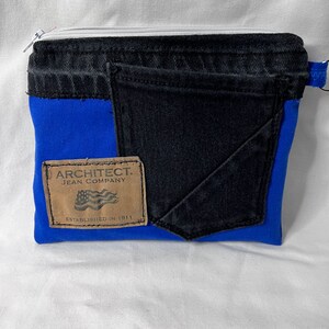 Blue Zipper Pouch, Small Pouch, Zipper Pouch - Etsy