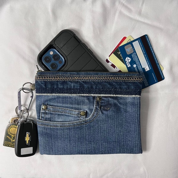 Denim Pouch - Etsy