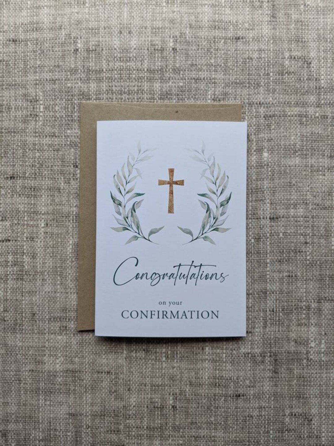 Confirmation Congratulations Card With Envelope - Etsy