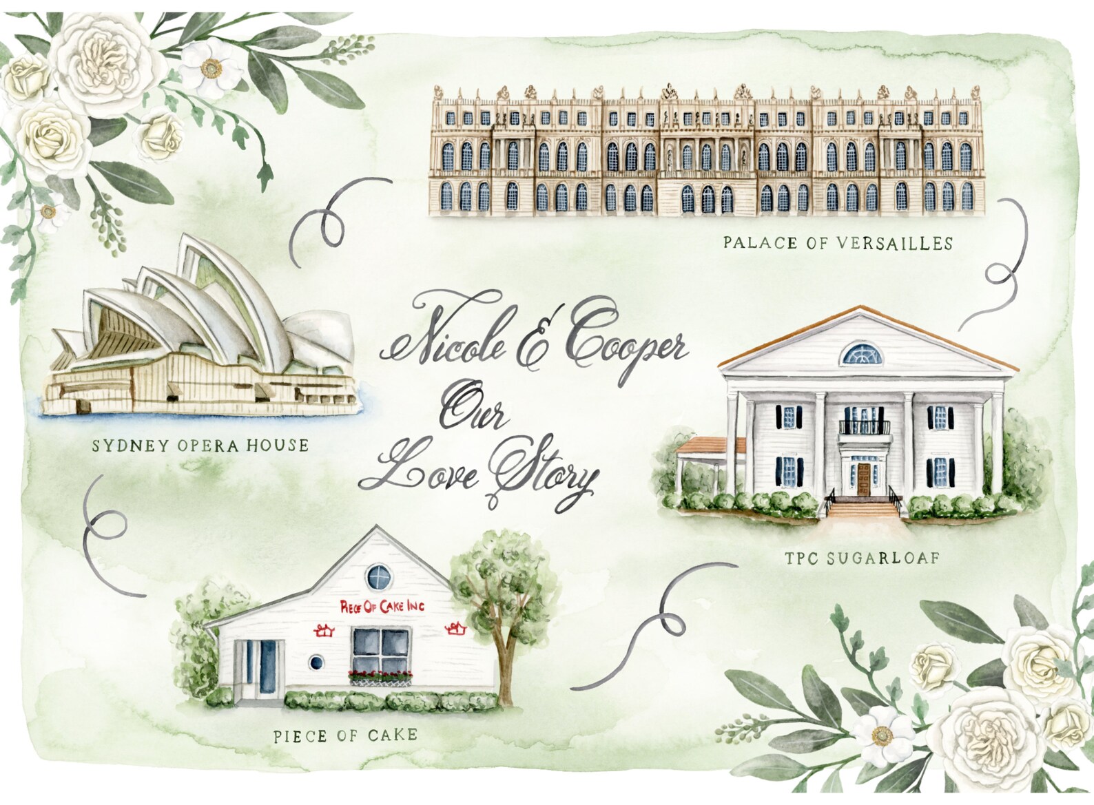 Customized Spring Lake Map Digital Only - Etsy