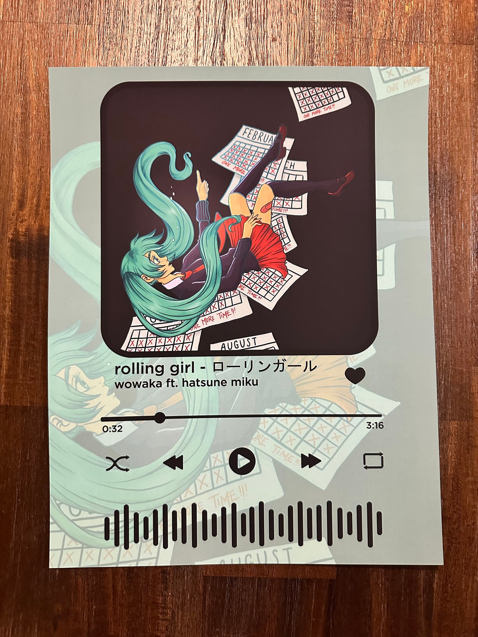 Vocaloid Music Player Prints - Etsy