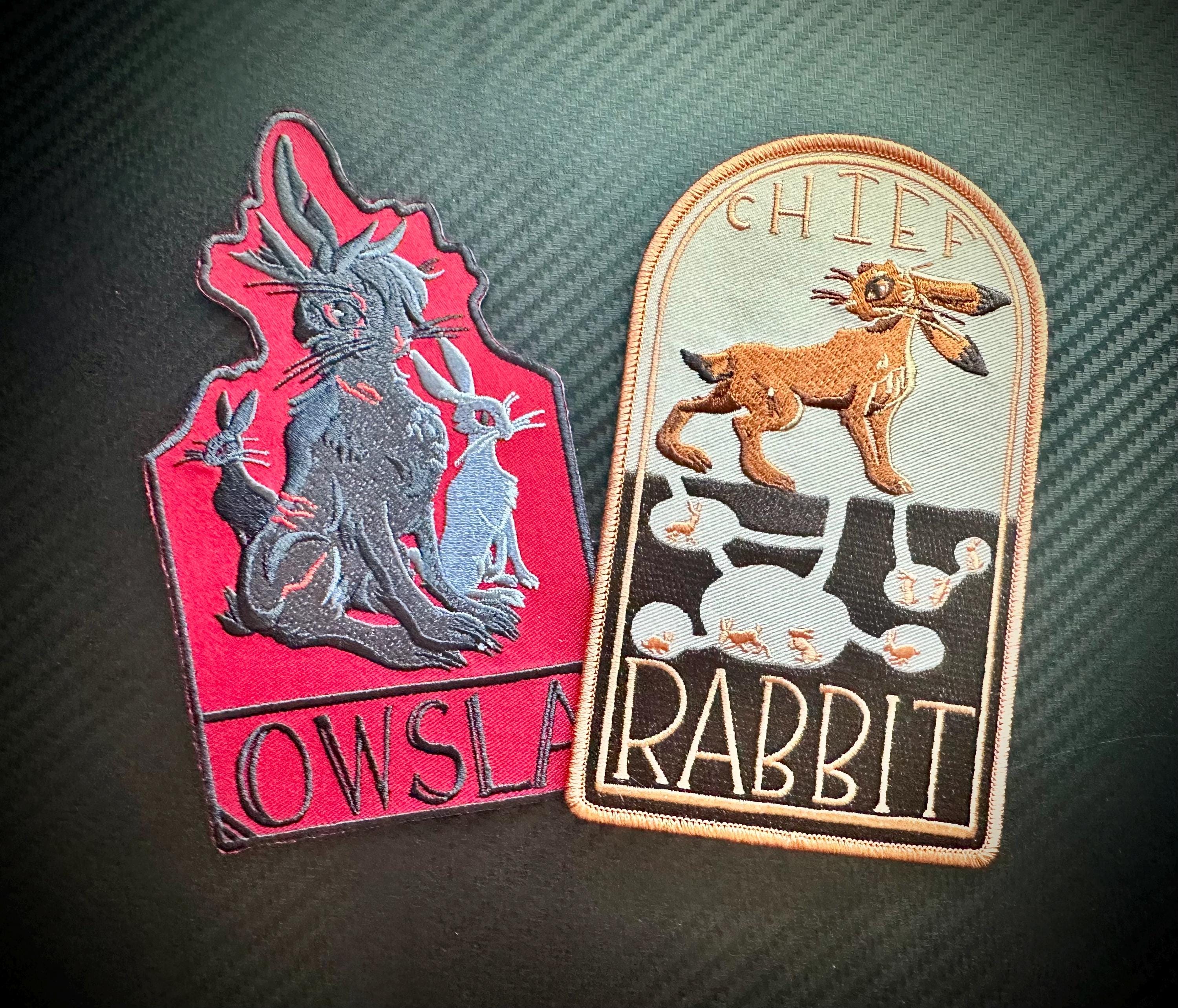 Watership Down Rabbit Embroidered Patches - Etsy
