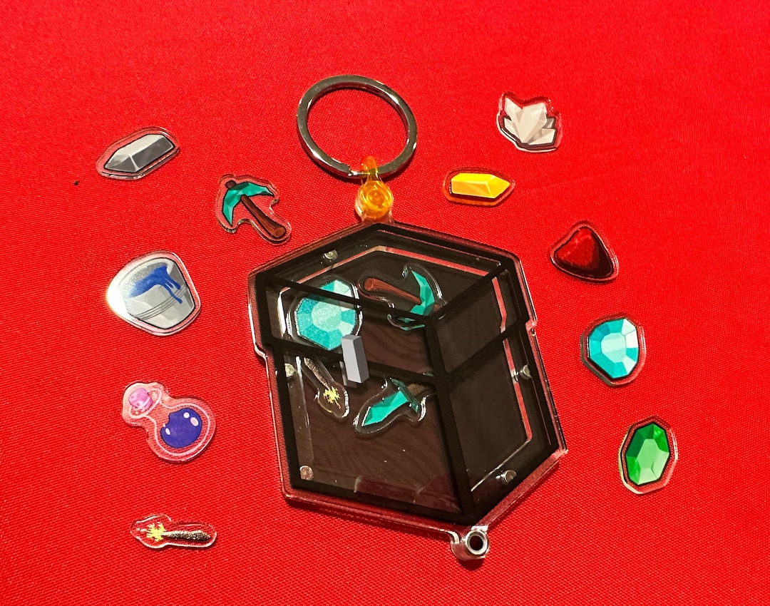 Minecraft Chest Shaker Charm - Etsy