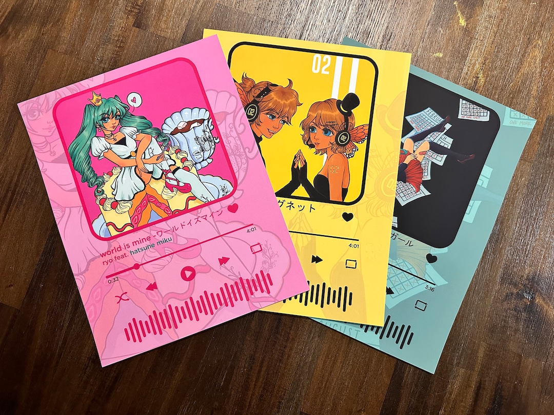 Vocaloid Music Player Prints - Etsy