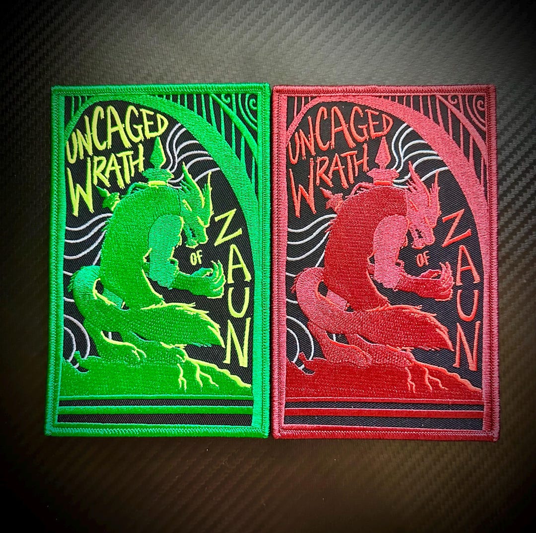 Arcane Vander Warwick Silco + Jinx Embroidered Patches - Etsy