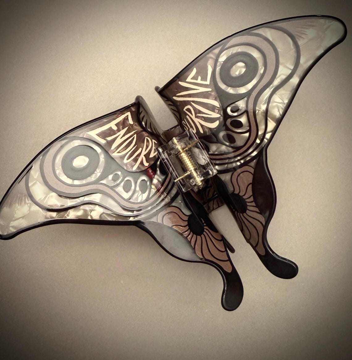 Endure and Survive Ellie’s Moth Claw Clip - Etsy