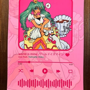 Vocaloid Music Player Prints - Etsy