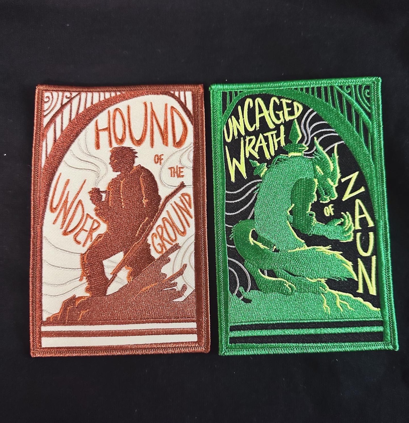 Arcane Vander Warwick Silco + Jinx Embroidered Patches - Etsy