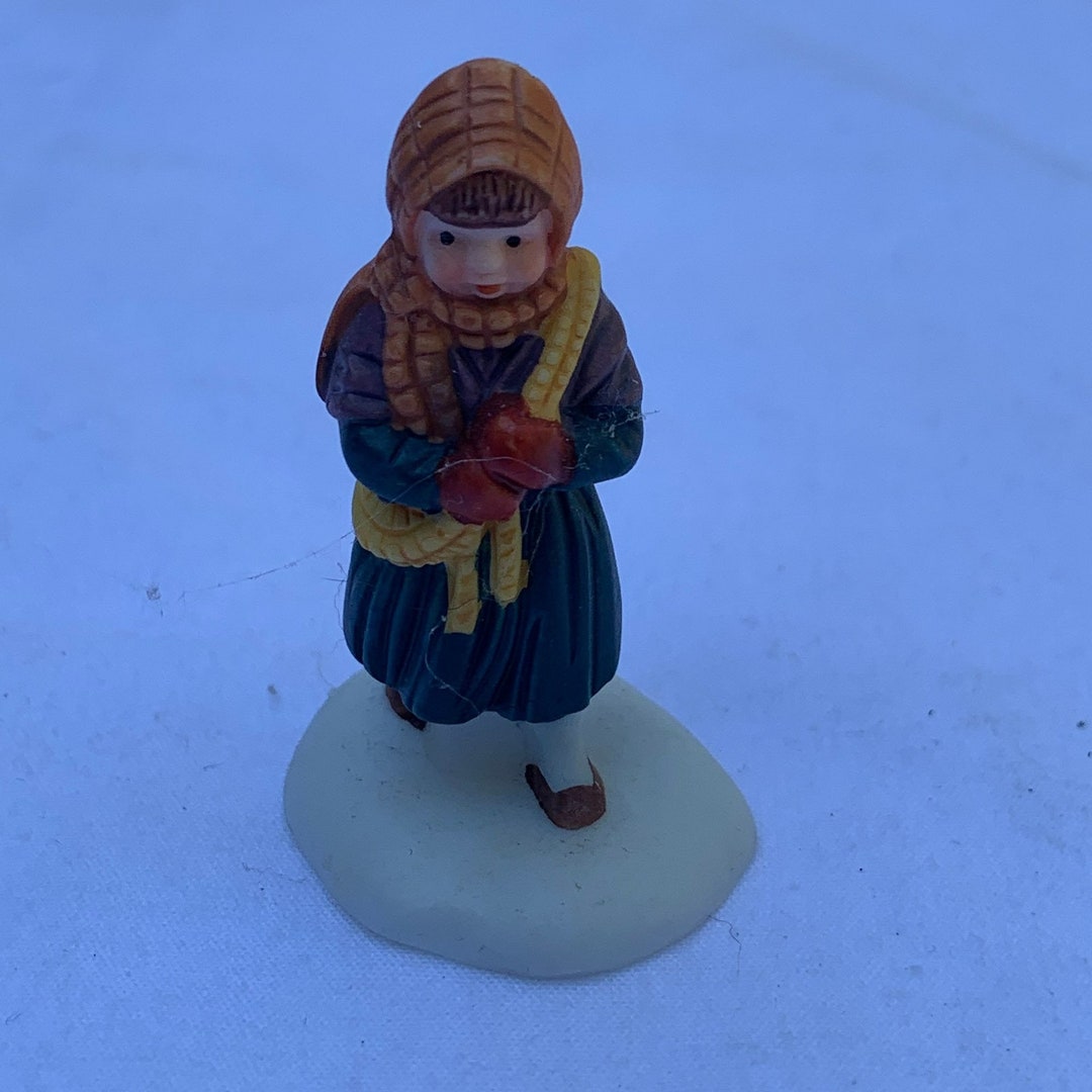 Dept 56 Bringing Home the Yule Log Girl Walking Loose - Etsy