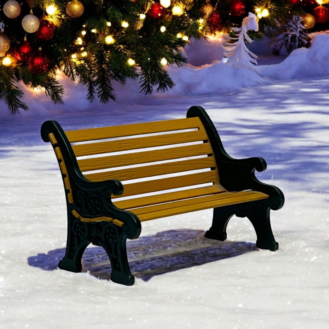 Dept 56 Wrought Iron Park Bench Christmas Village Accessory 1993 no Box ...