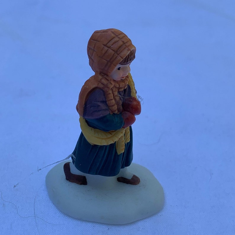 Dept 56 Bringing Home the Yule Log - Girl Walking Loose Figurine - 1991 ...