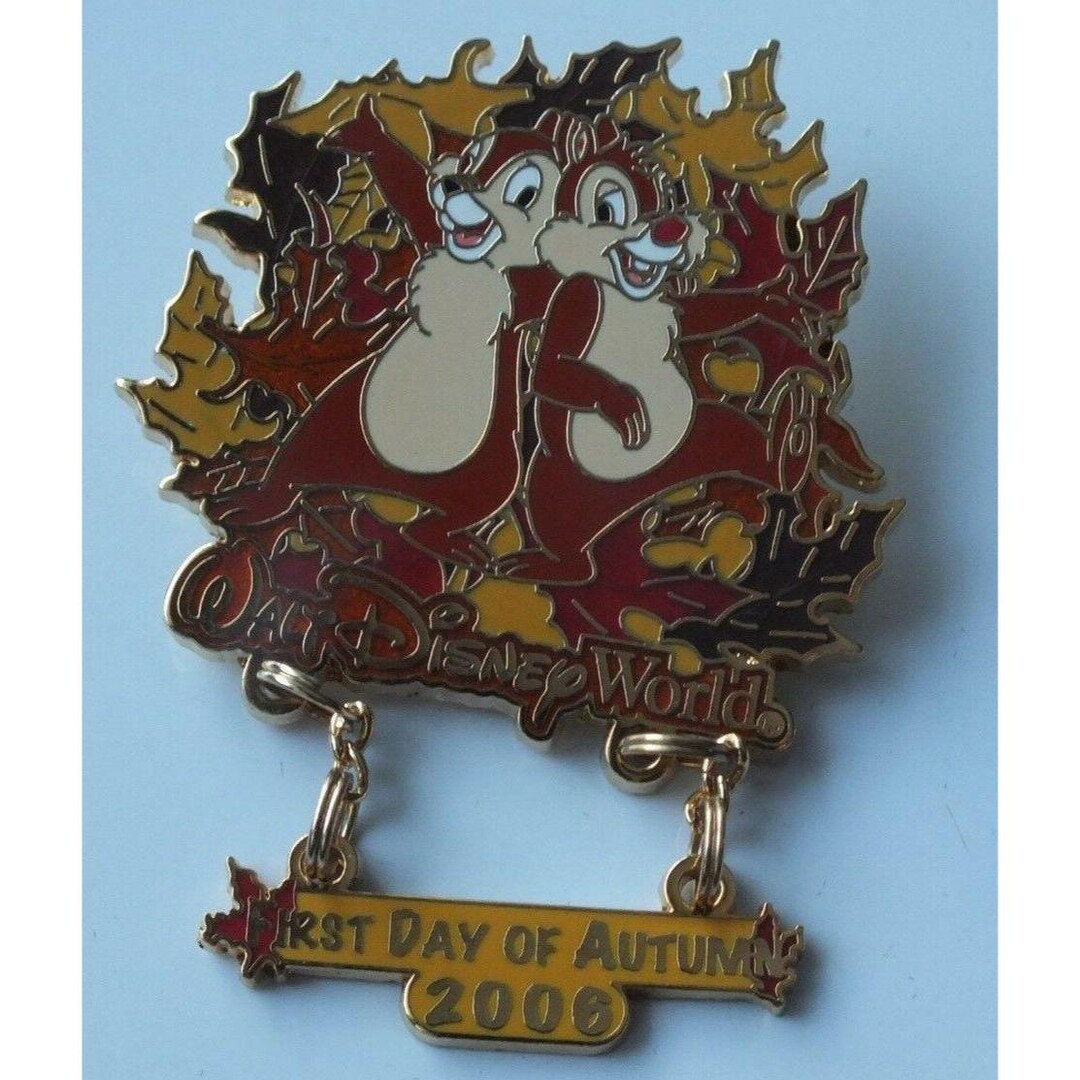 Disney Chip and Dale First Day of Autumn Disney World Collectible Pin ...