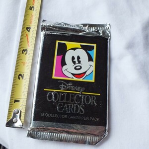 Vintage DISNEY Collector Cards Pack From 1991, Yellow, Walt Disney ...