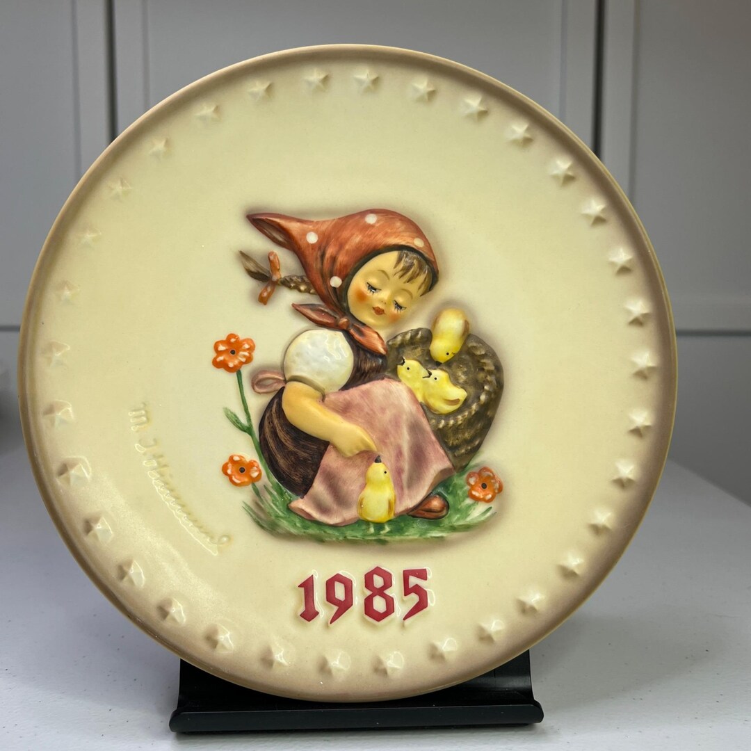 M.J. Hummel 1985 Annual Plate Chick Girl 15th Edition by Goebel Germany ...