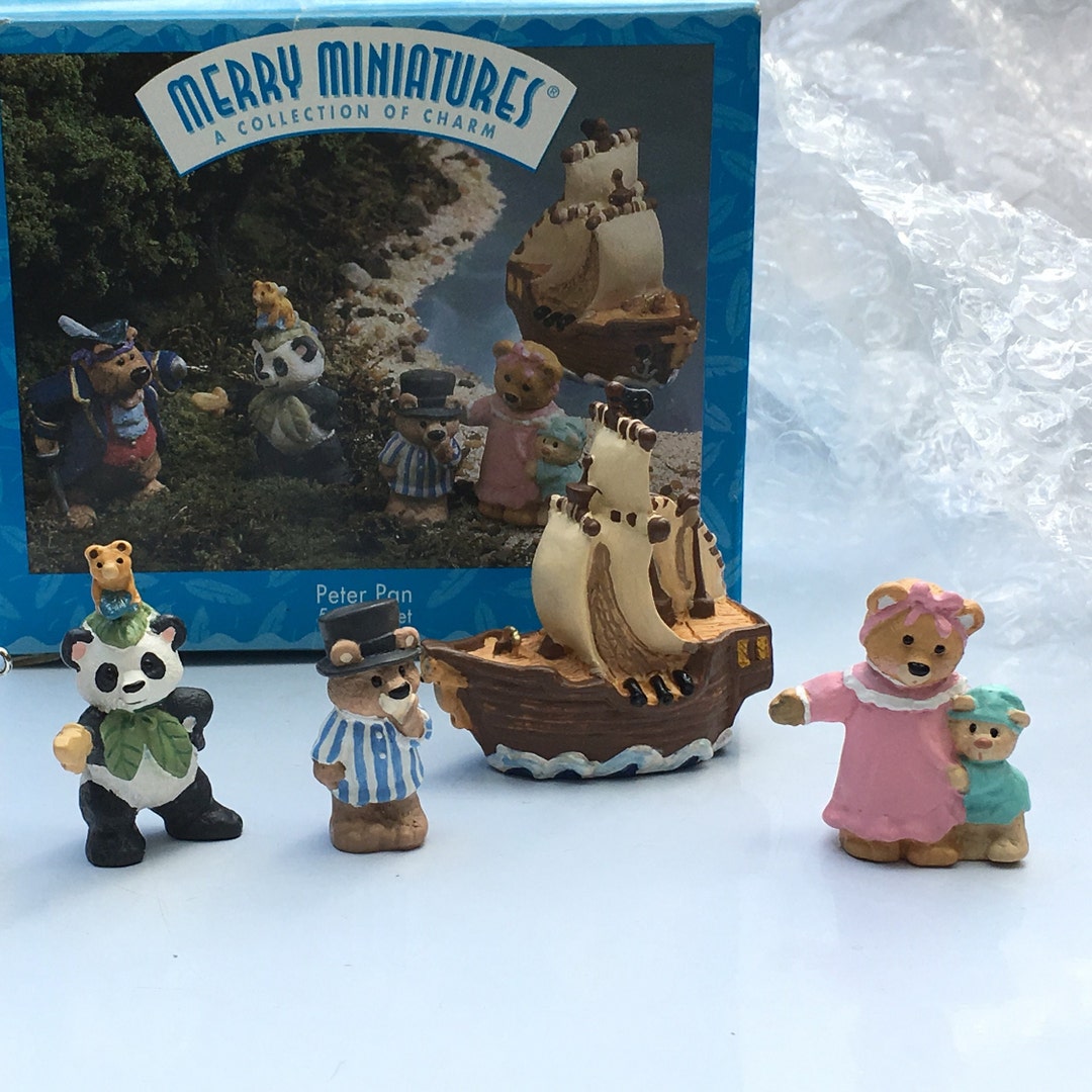 Peter Pan Hallmark Merry Miniatures Keepsake Figurines 1997 - Etsy