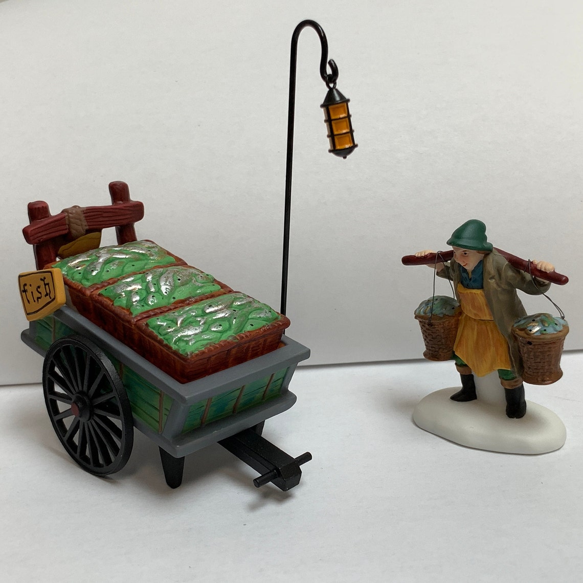 Dept 56 Chelsea Market Fish Monger & Cart Dickens Village - Etsy