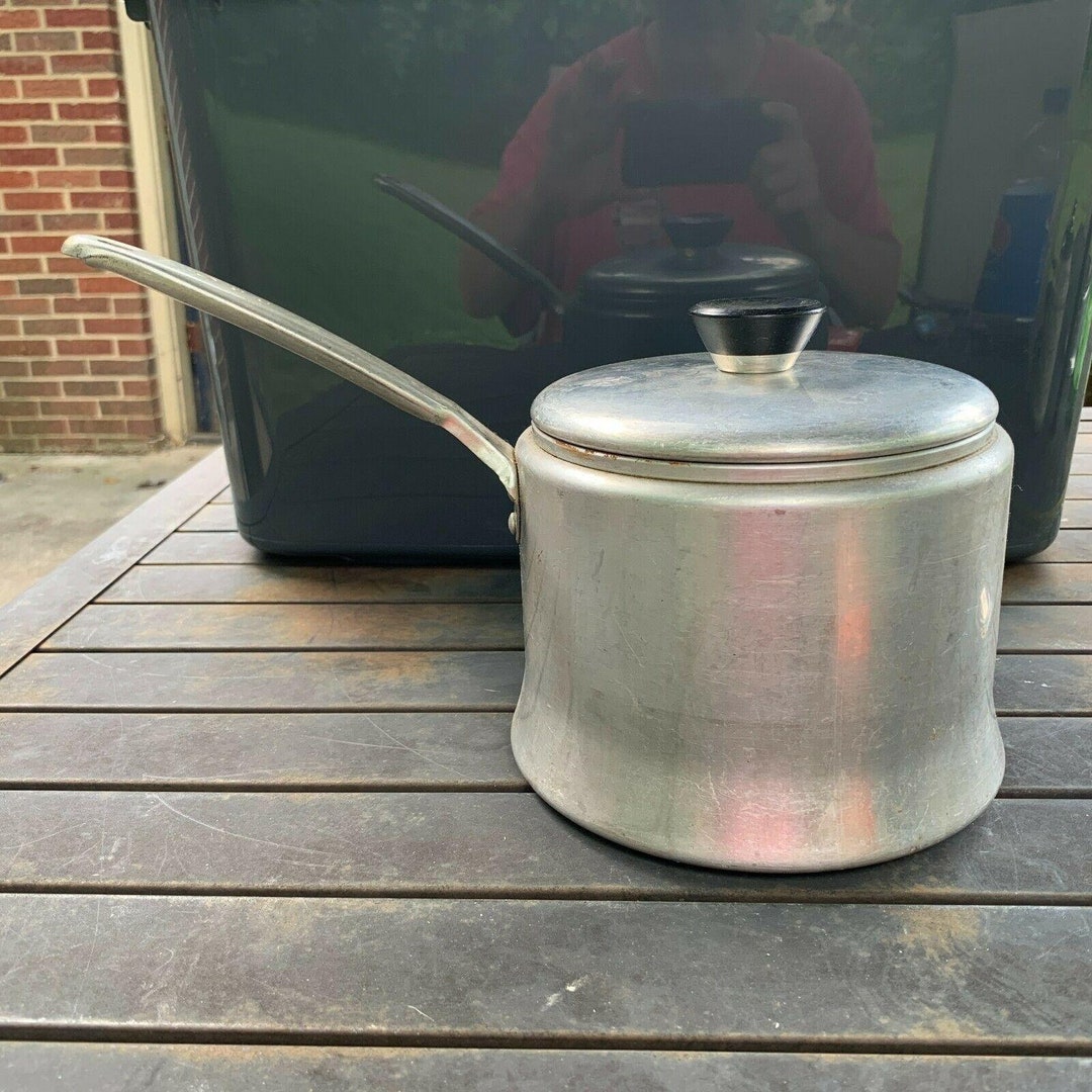 Vintage Mirro Aluminum 2 Quart Pan With Lid 372M - Etsy