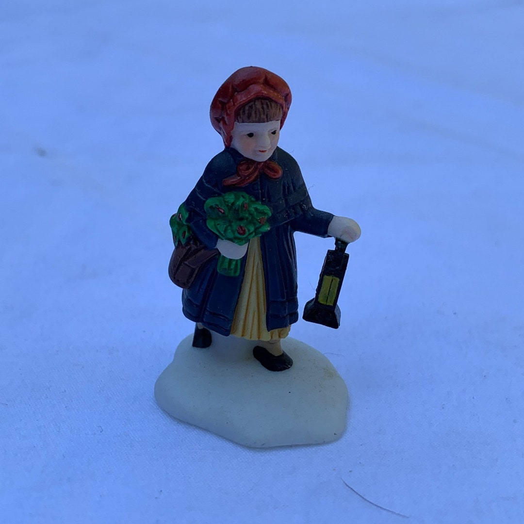 Dept 56 Bringing Home the Yule Log Girl With Lantern Loose Figurine ...
