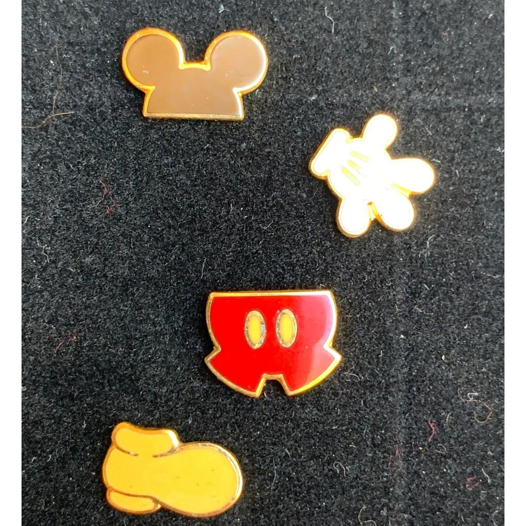 Disney Mickey Body Parts Set (4 Pin Set) Disney World Collectible Pins ...