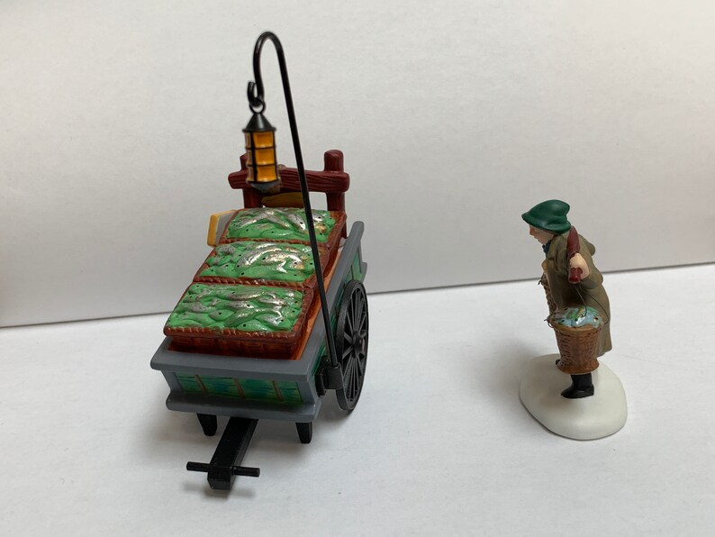 Dept 56 Chelsea Market Fish Monger & Cart Heritage Collection | Etsy