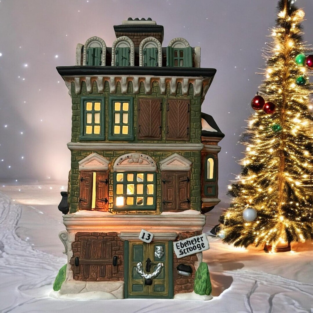 Dept 56 the Flat of Ebenezer Scrooge Dickens Christmas Village From ...