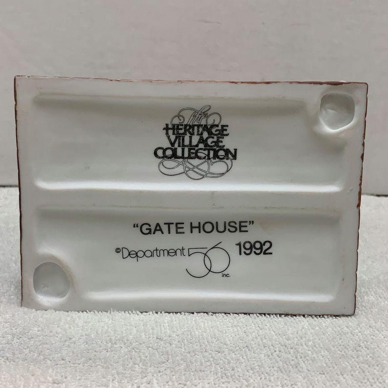 Dept 56 Gate House Dickens Christmas Village Accessory - 1992 - Etsy