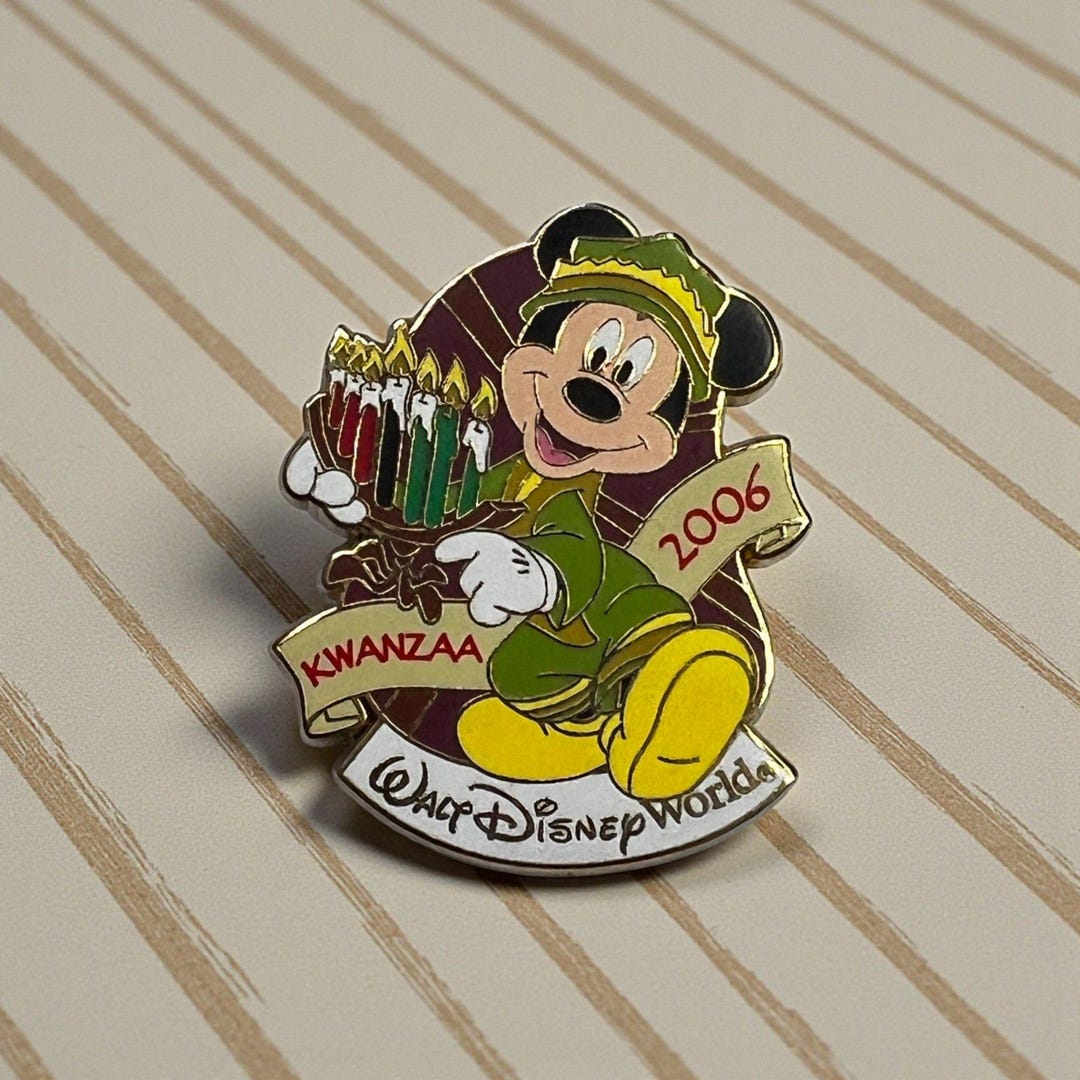 Disney Kwanzaa Mickey Mouse Limited Edition Collectible Pin From 2006 ...