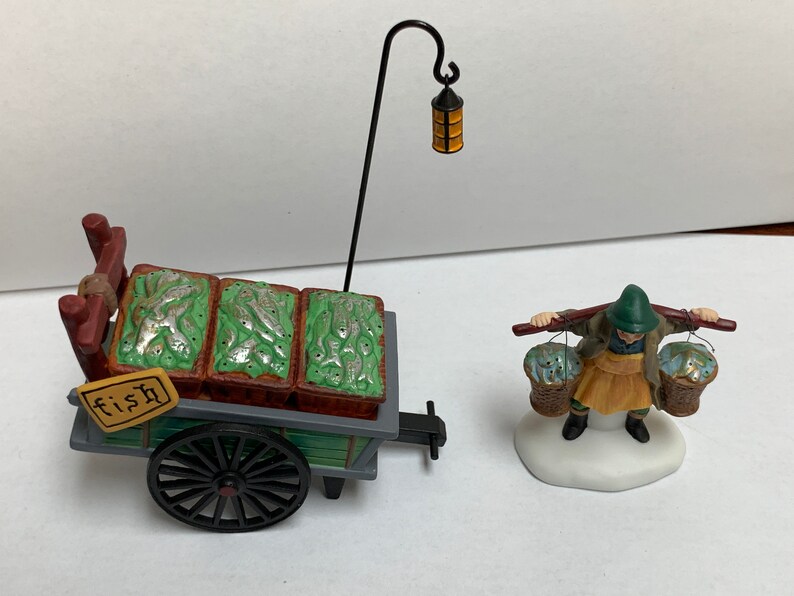 Dept 56 Chelsea Market Fish Monger & Cart Heritage Collection | Etsy