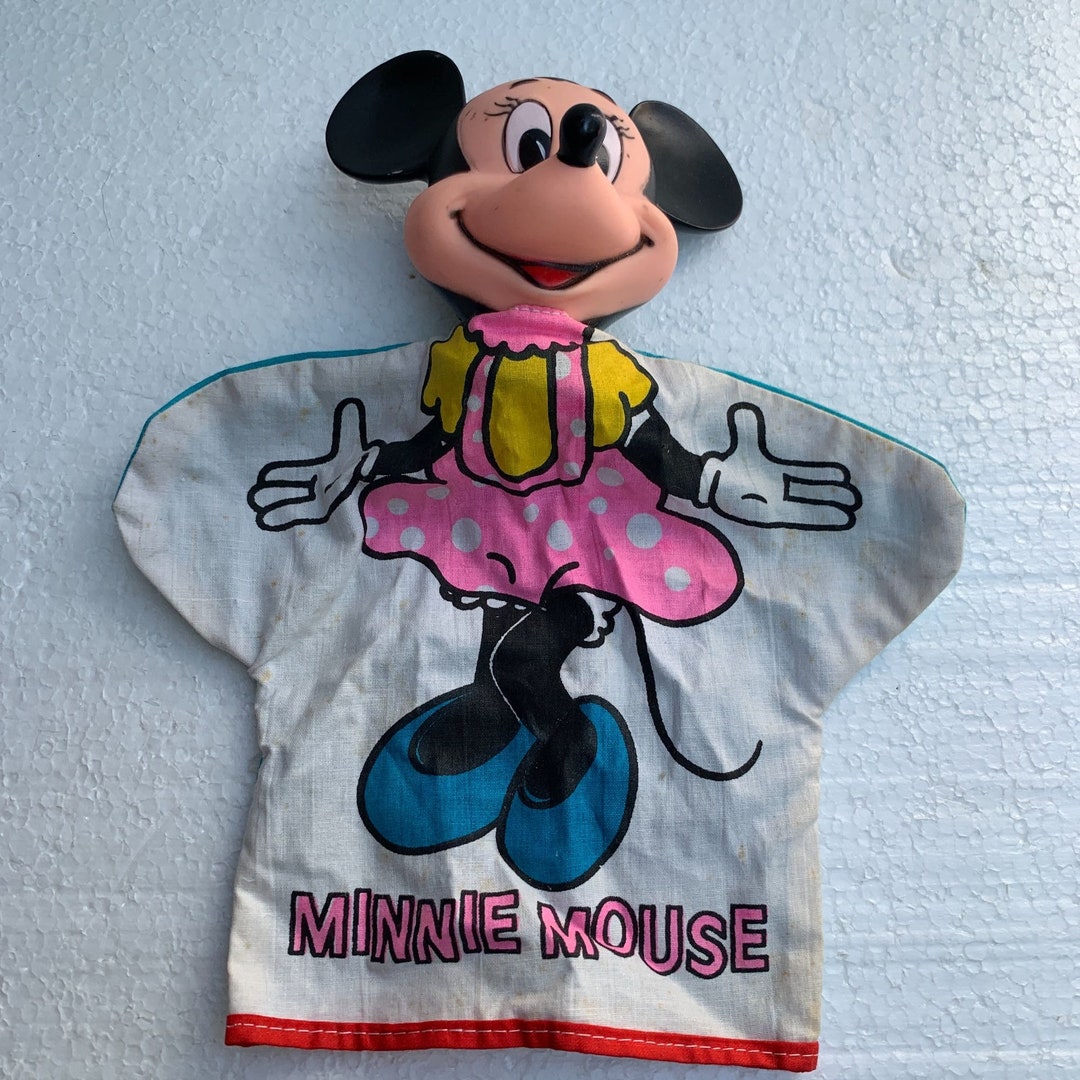 Walt Disney Minnie Mouse Hand Puppet, Retro Old School Toy From 1960s ...