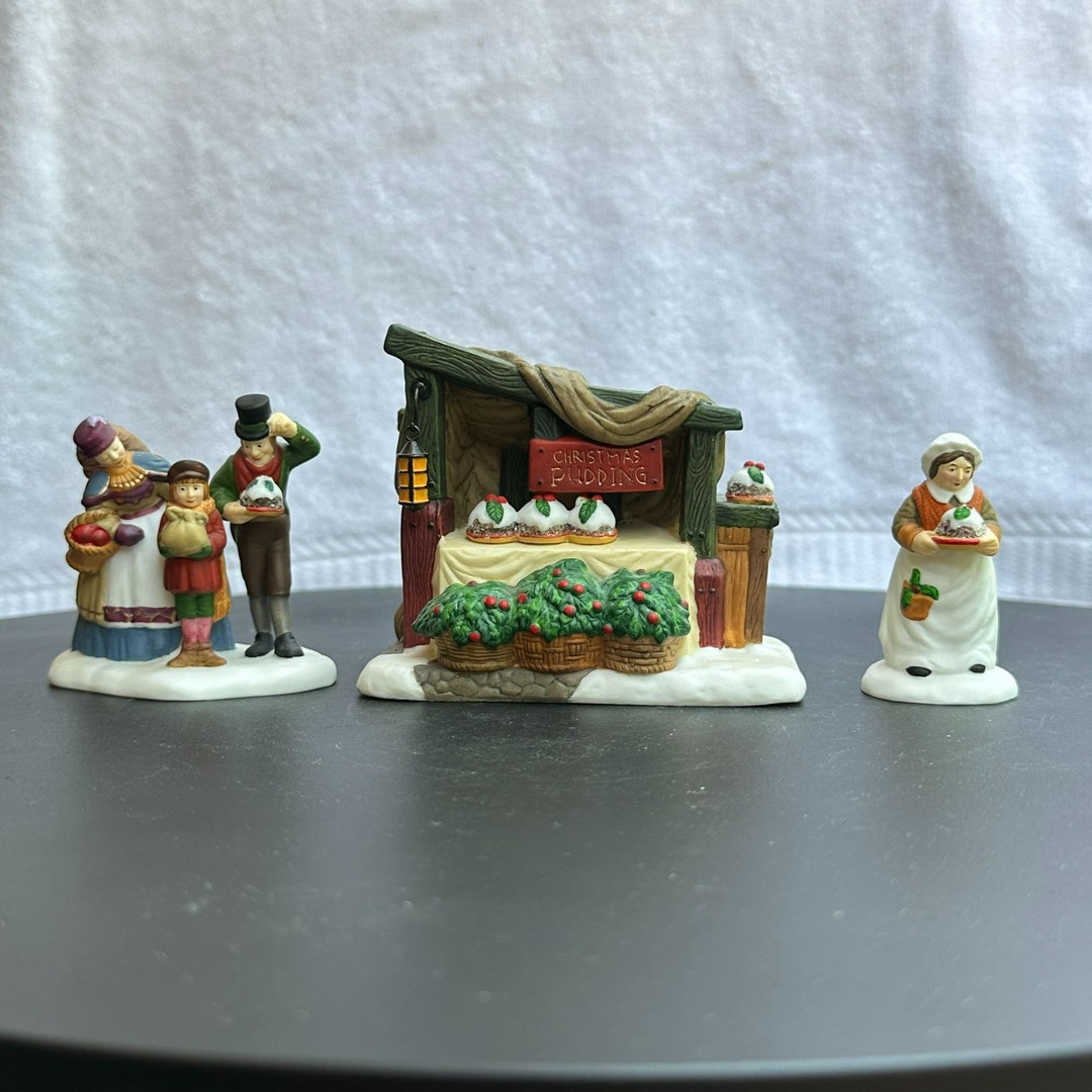 Dept 56 Christmas Pudding Costermonger Dickens Village Accessory From ...