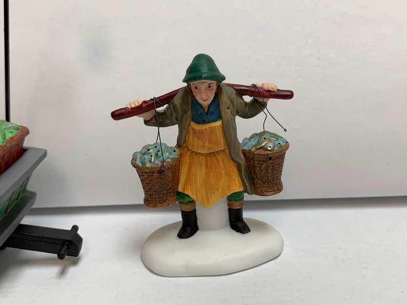 Dept 56 Chelsea Market Fish Monger & Cart Heritage Collection | Etsy