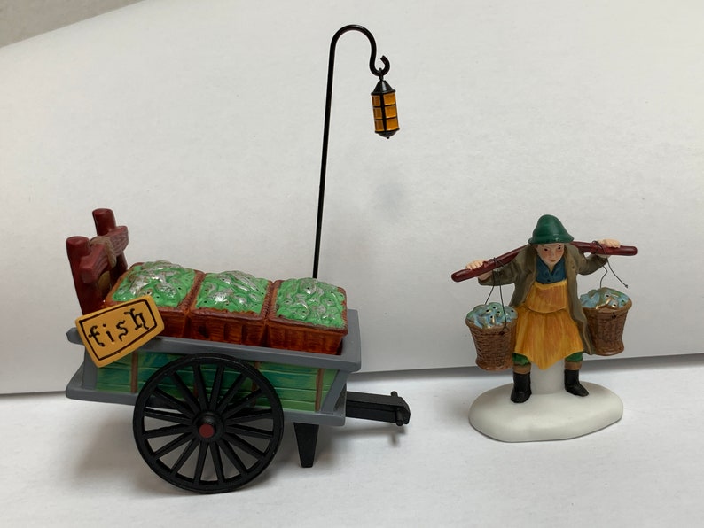 Dept 56 Chelsea Market Fish Monger & Cart Heritage Collection | Etsy